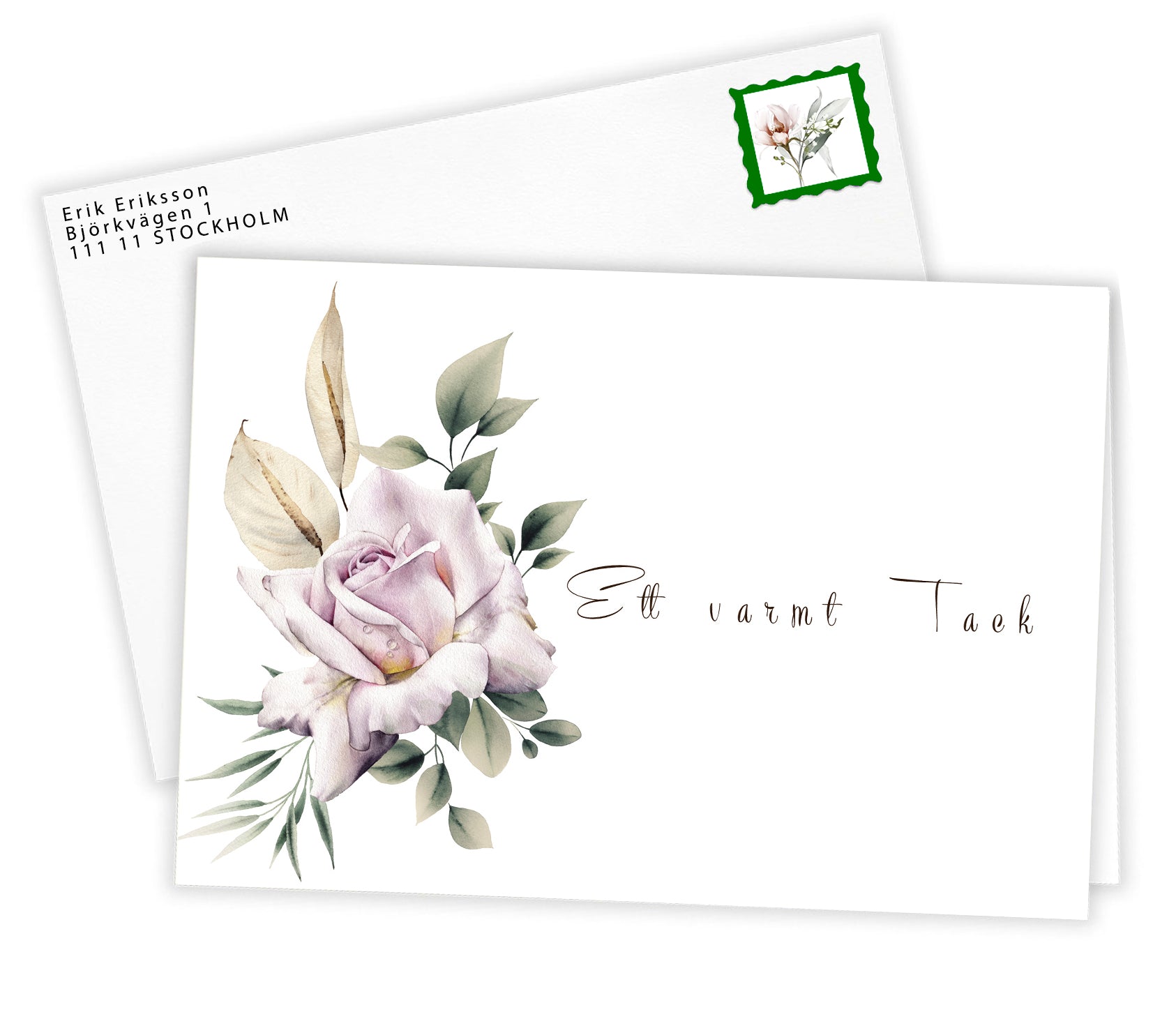 Vackra färdiga tackkort efter begravning – visa omtanke och tacksamhet ...