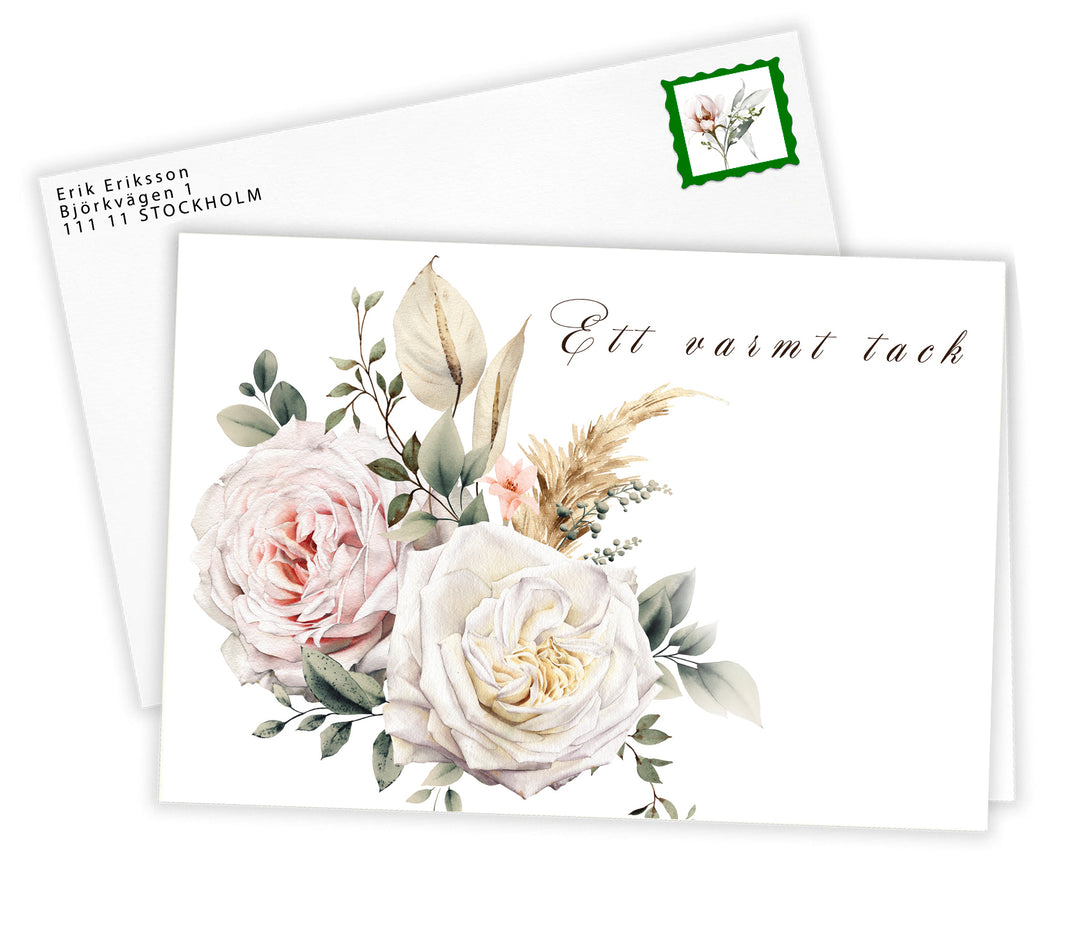 Vackra färdiga tackkort efter begravning – visa omtanke och tacksamhet ...